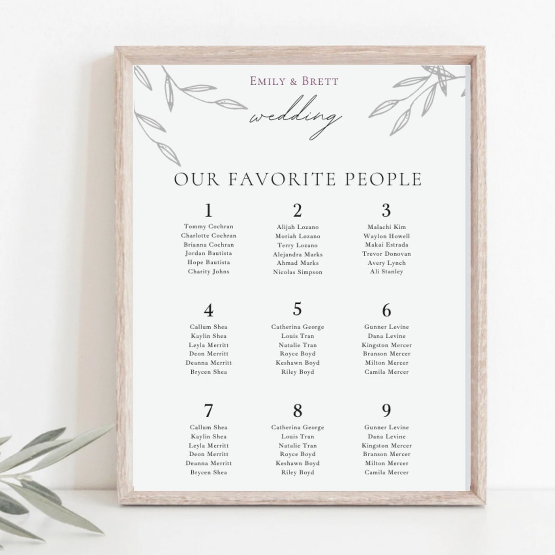 Modern Wedding Signs Wedding Welcome Sign Wedding Seating - Etsy