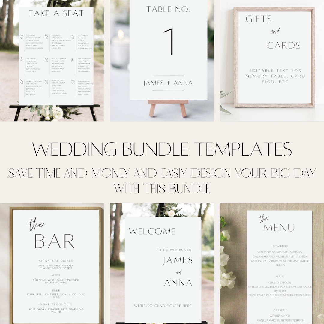 Wedding Welcome Signs Wedding Bar Sign Wedding Table Number - Etsy