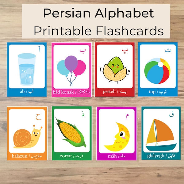 Persian Number Flashcards, Farsi Flashcards, Persian, Farsi, Flashcards ...