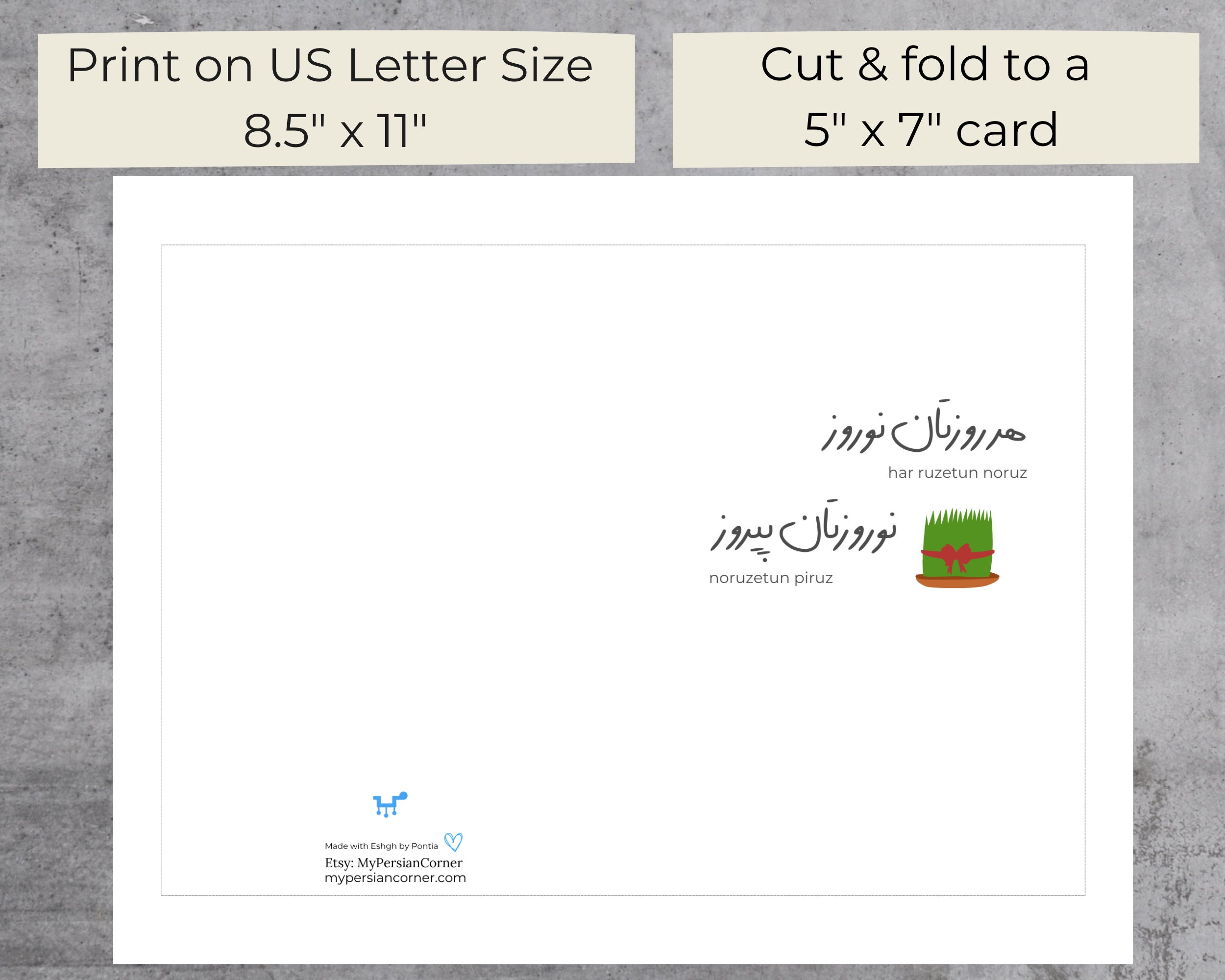 Persian New Year, Iranian New Year, Nowruz, Noruz Greeting Card ...