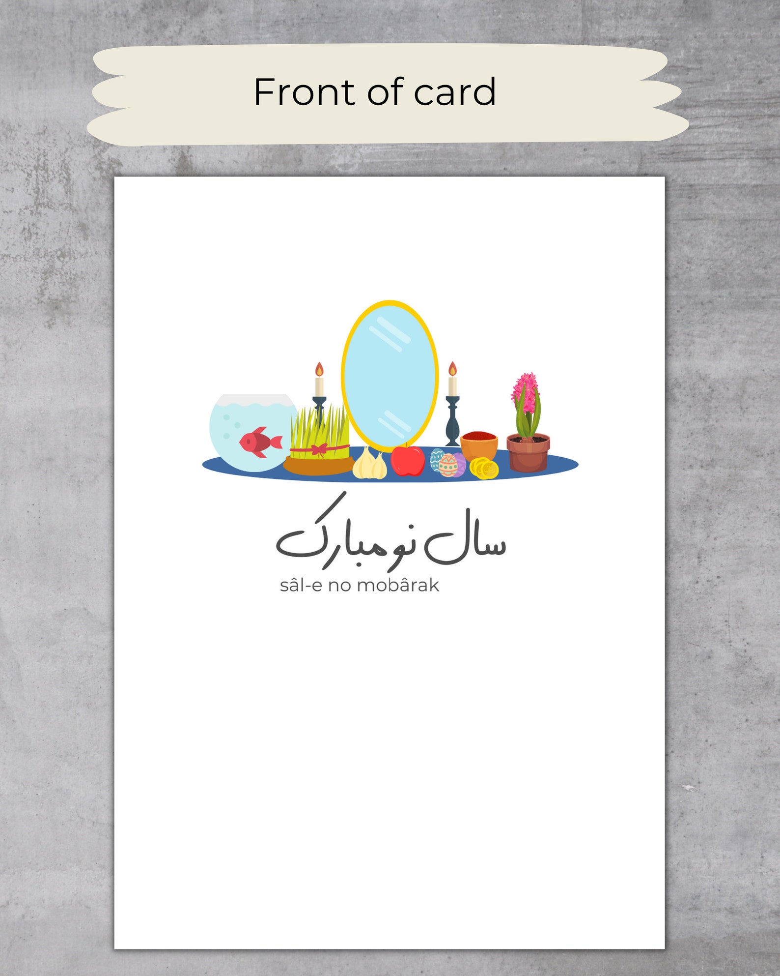Nowruz Card, Haft Seen Table, Persian New Year (digital Download) - Etsy