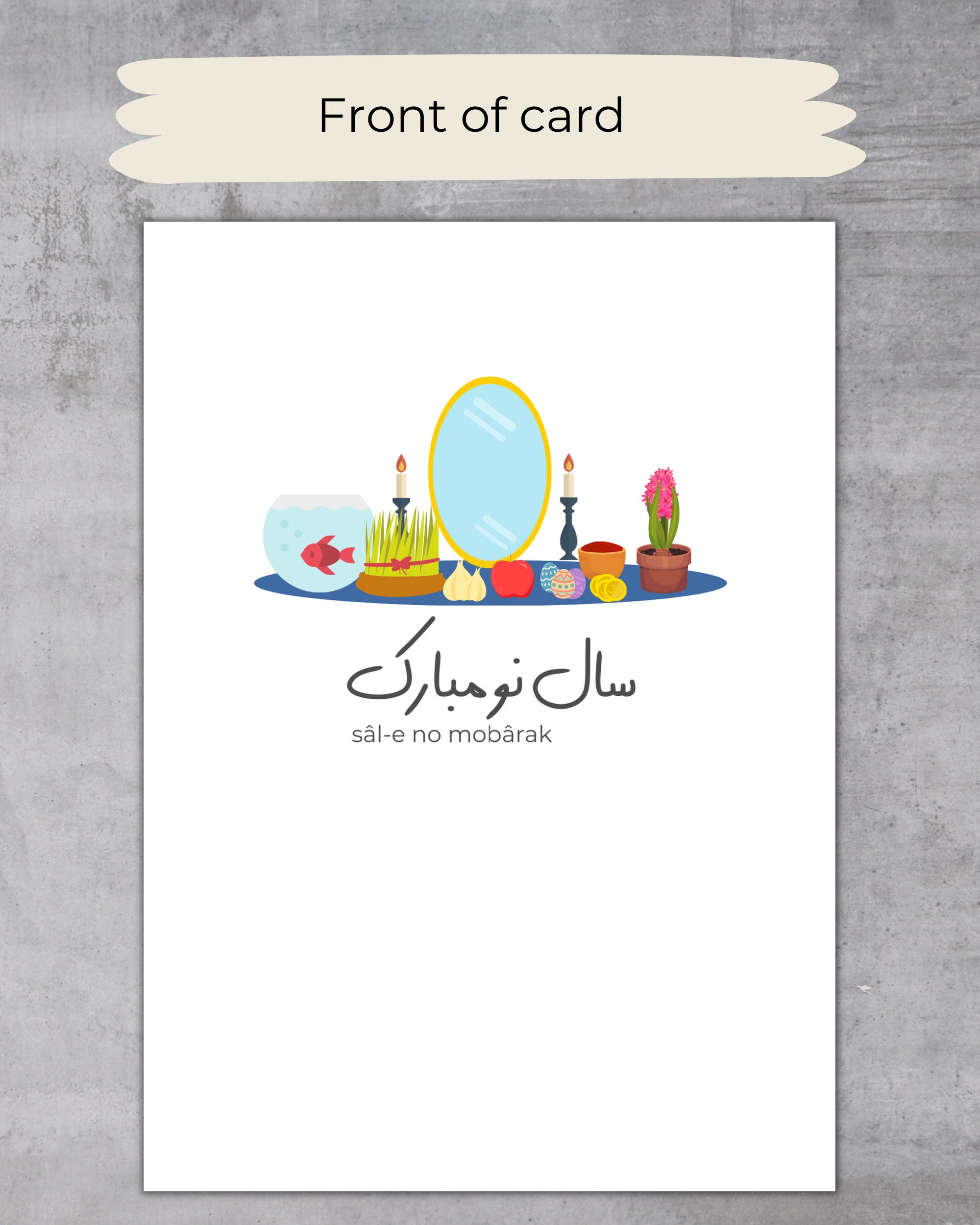 Nowruz Card, Haft Seen Table, Persian New Year (digital Download) - Etsy