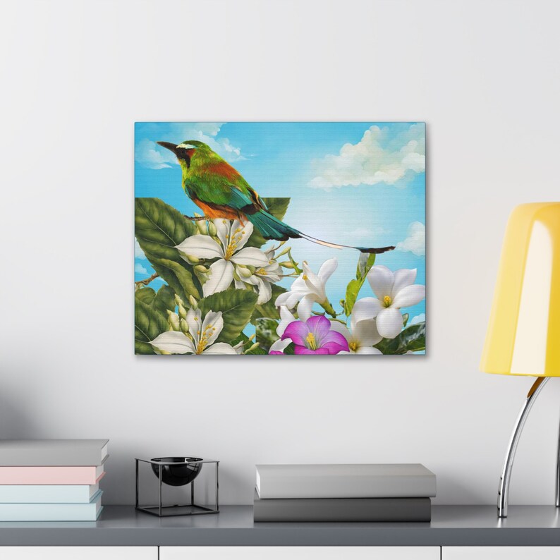 Nicaragua Bird Guardabarranco Canvas Gallery Wraps,nacional Bird, Gift ...