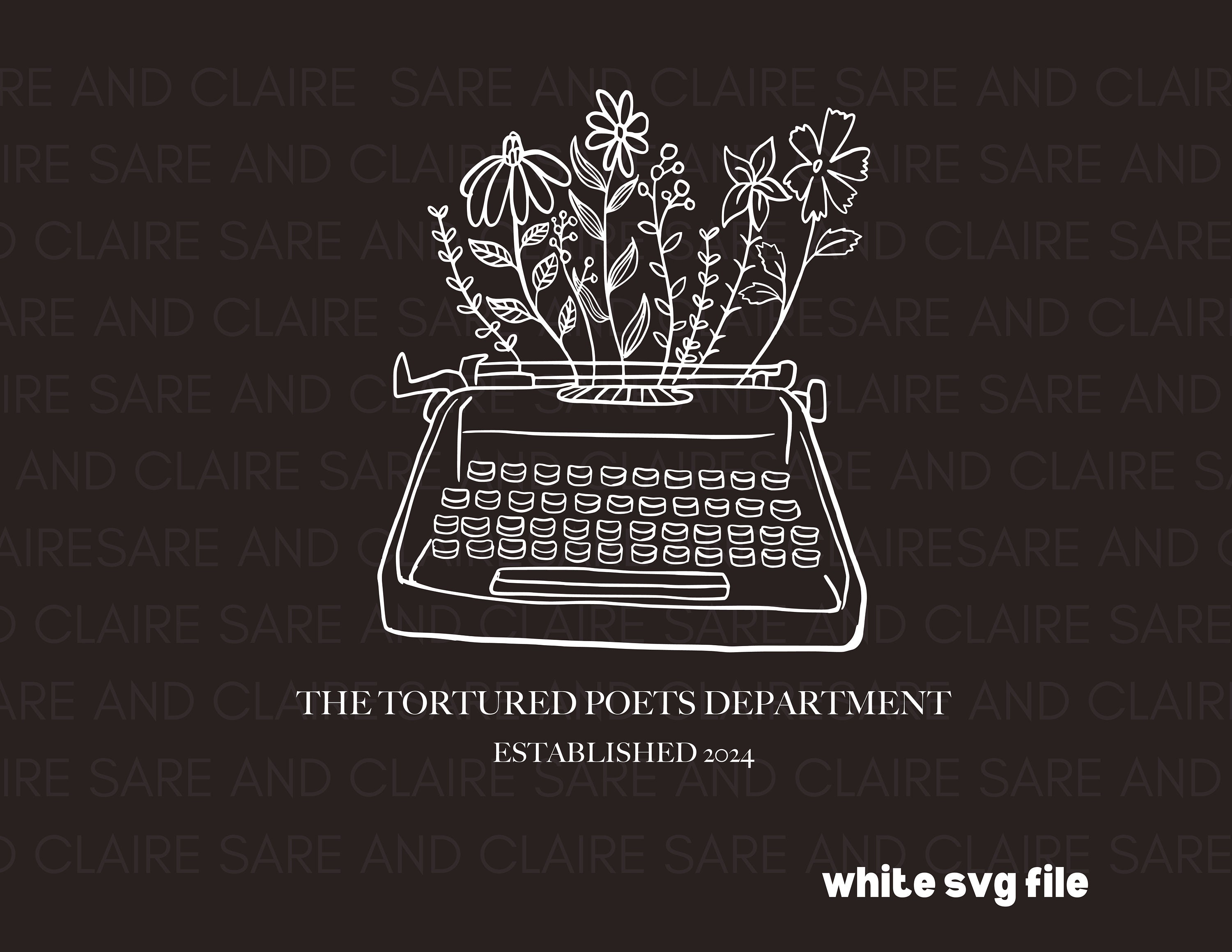 The Tortured Poets Department White Svg Bundle - Etsy