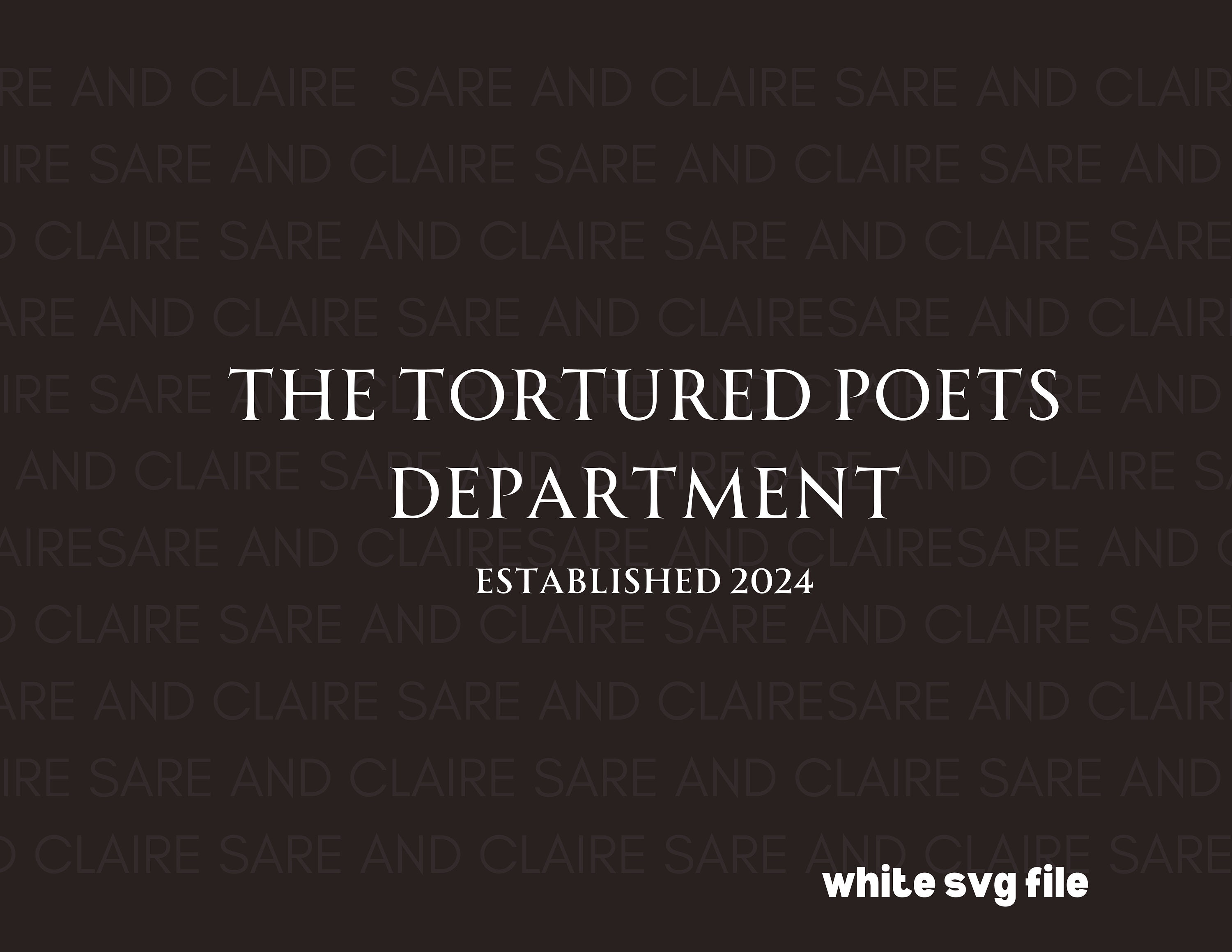 The Tortured Poets Department White Svg Bundle - Etsy Australia