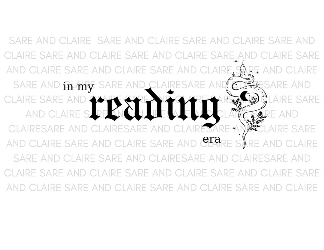 In My Reading Era Svg and Png File - Etsy
