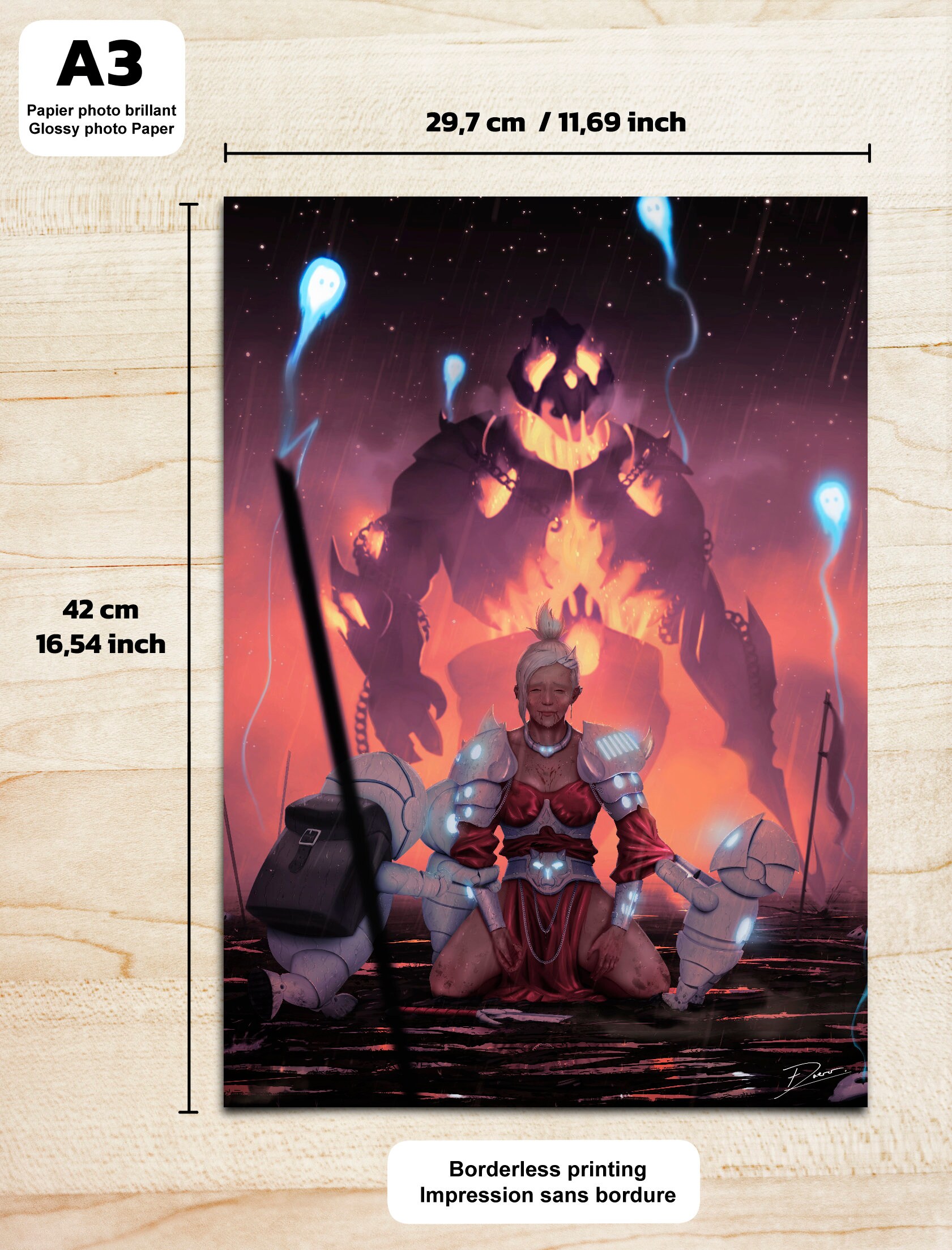 Surrender Poster A3 Illustration Photo Digital Painting - Etsy