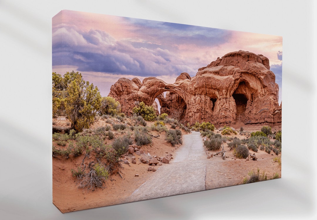 Pathway to Double Arch in Arches National Park Utah - Etsy