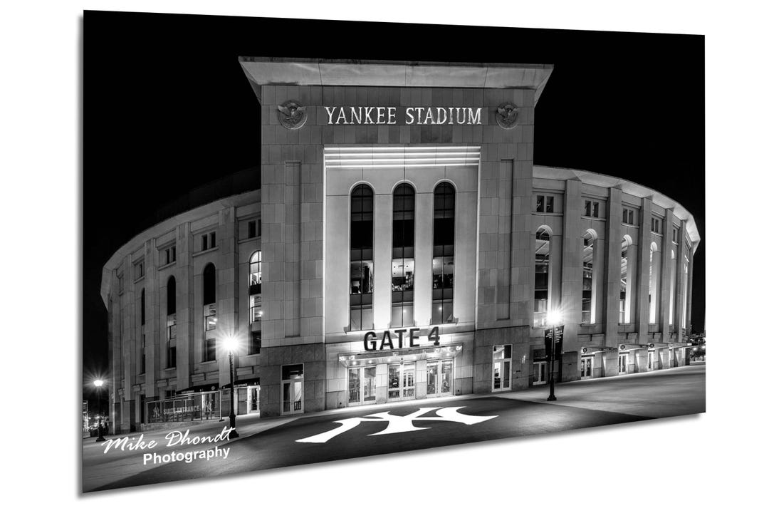 Yankee Stadium Print: Black and White New York Yankees Wall Art - Etsy