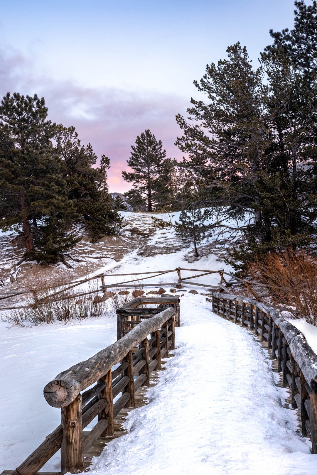 Path to Sprague Lake in Winter - Etsy