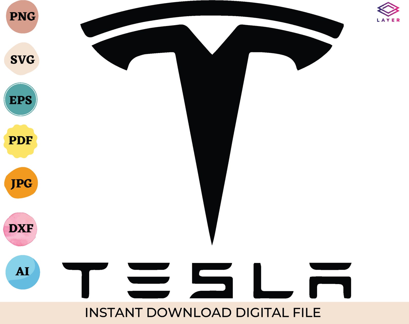 Tesla Svg Tesla Eps Tesla Png Tesla Jpg Tesla Ai Tesla - Etsy