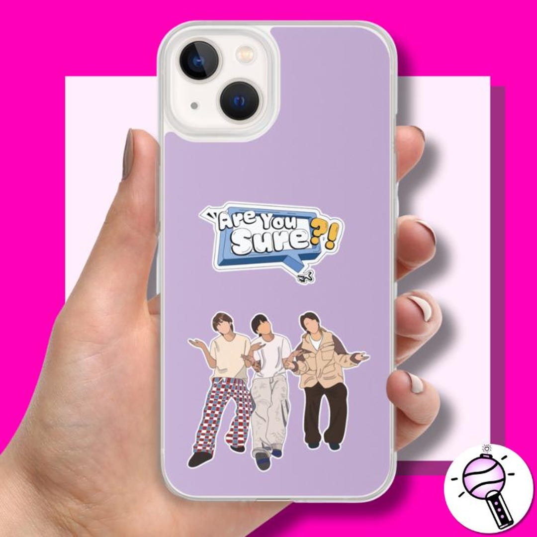 BTS iPhone Case / Jungkook, Jimin, V Are You Sure Clear Case / Faceless ...