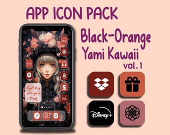 Spooky Fall Hand Drawn Ios16 App Icon Pack Bundle Ios14 App - Etsy