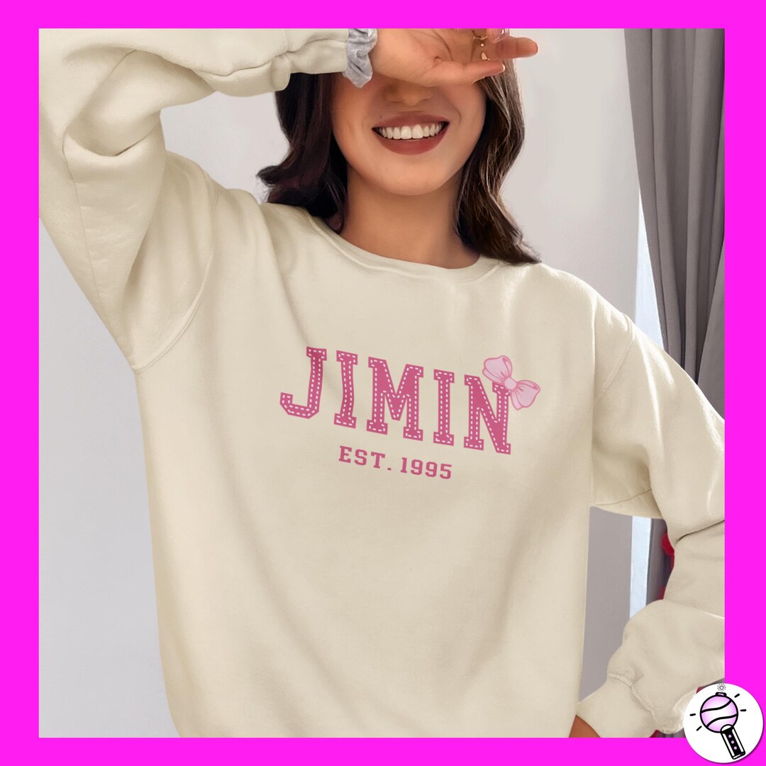 Jimin Sweatshirt Est 1995 Coquette Style / BTS Fans Gifts / Premium ...