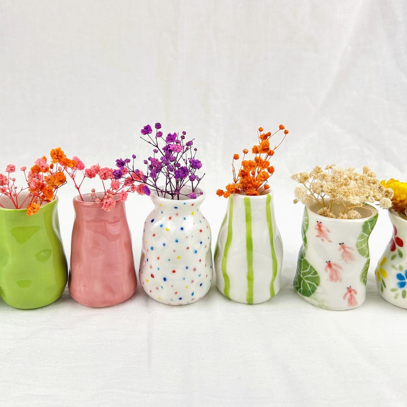 Small Pottery Wall Vases - Etsy