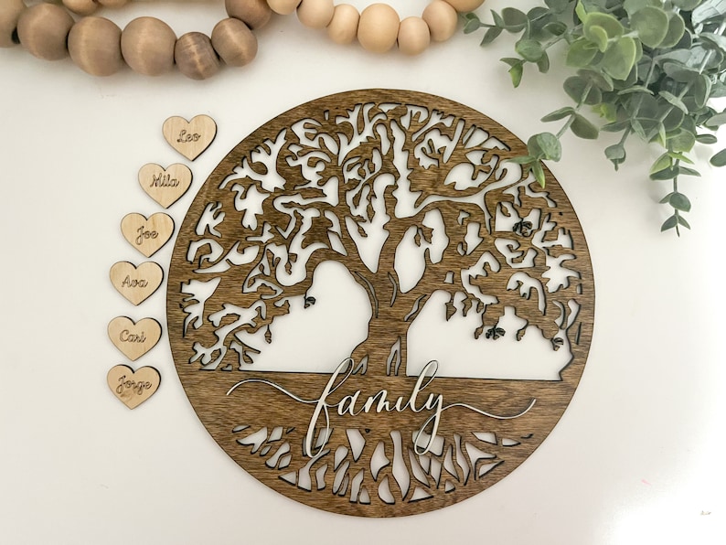 Family Tree Cut File Glowforge File Family Tree Gift - Etsy