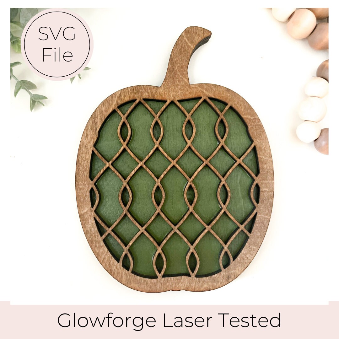 Patterned Pumpkin SVG File Glowforge Cut File Thanksgiving - Etsy