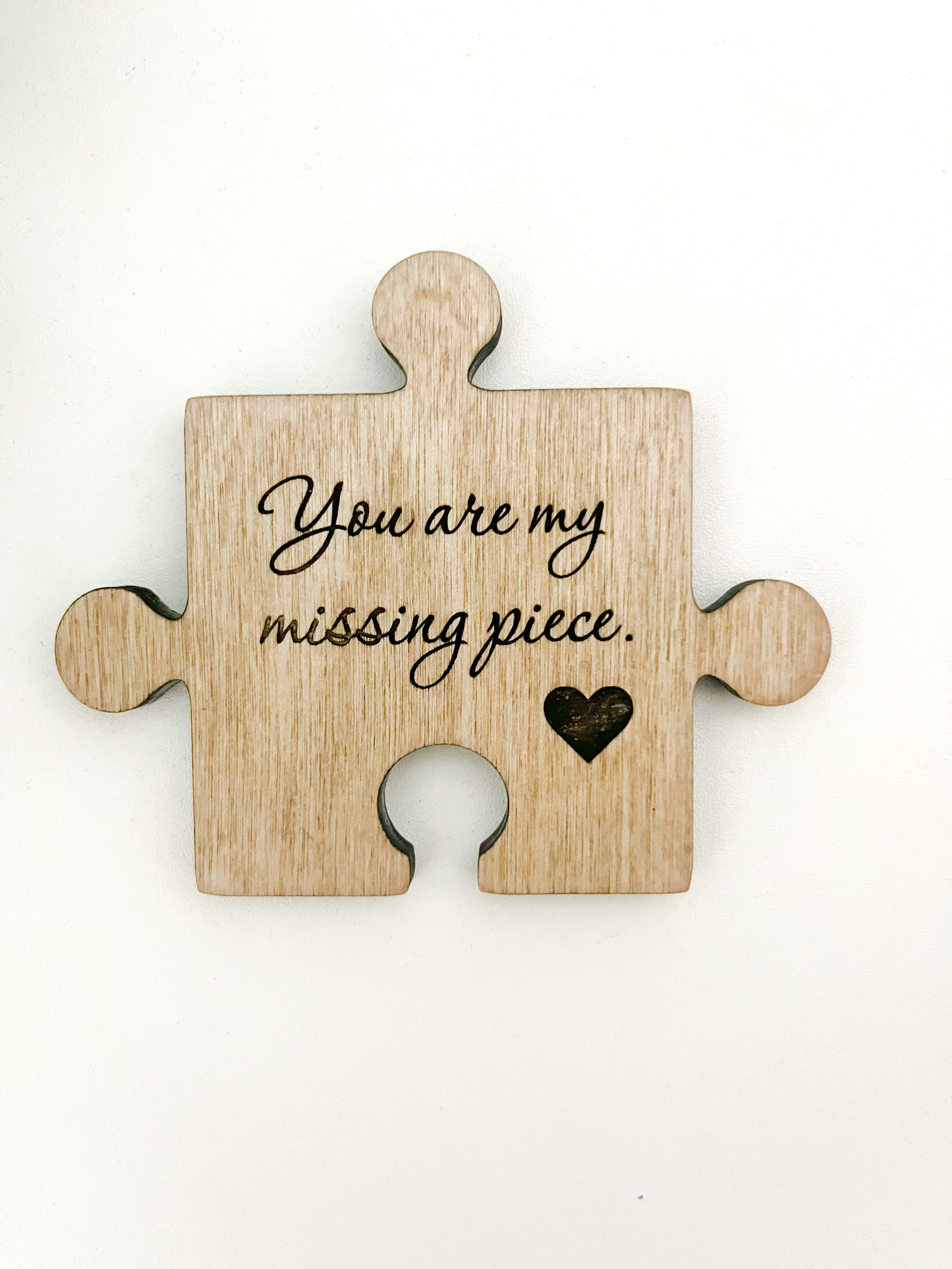 Missing Piece Puzzle SVG Cut File | Glowforge Tested | Valentines Gift ...
