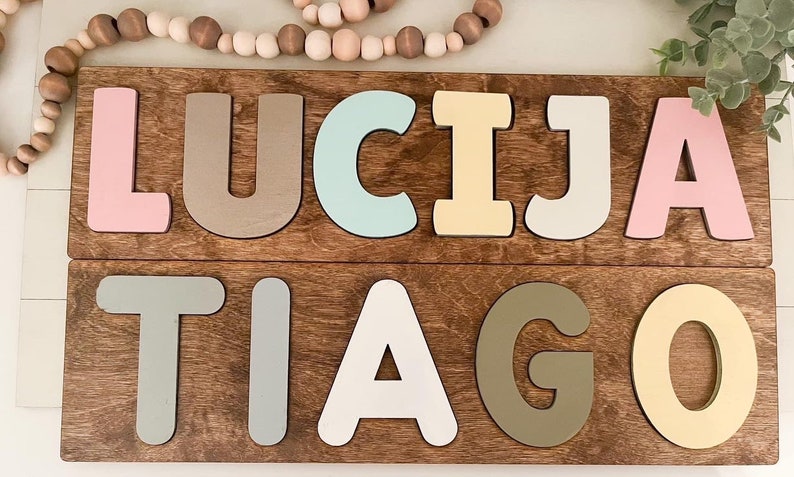 Kids Name Puzzle SVG Digital File | Glowforge Tested Cut File ...