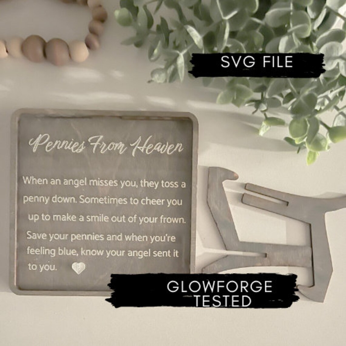 Pennies From Heaven SVG File Glowforge Cut File Butterfly - Etsy