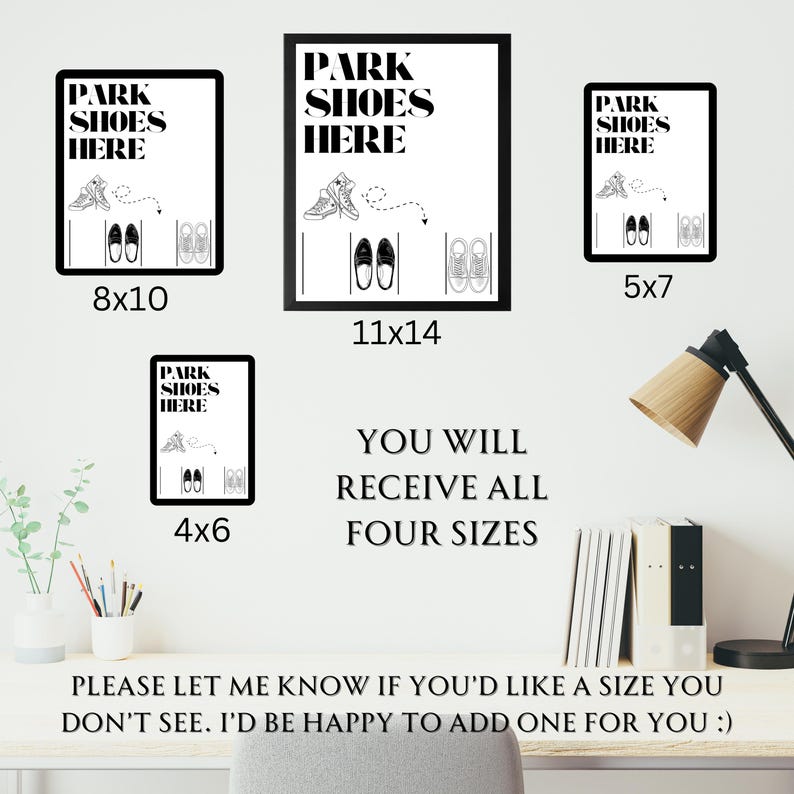 Printable Please Remove Shoes Sign , Digital Download Park Your Shoes ...