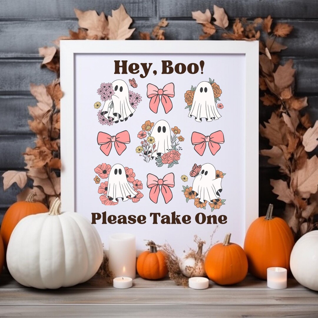 Please Take One Two Halloween Printable , Digital Download Trick or ...