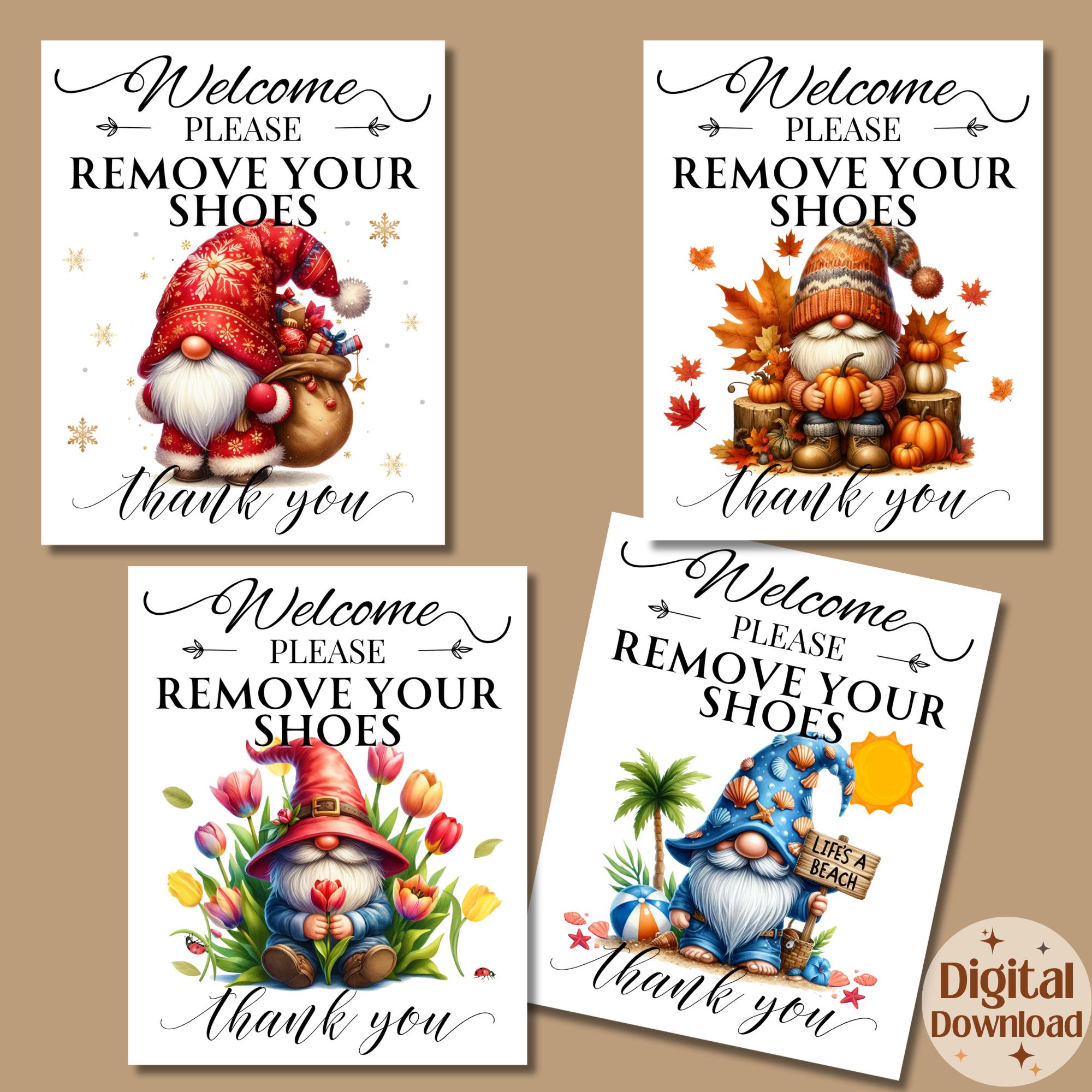 Printable Please Remove Shoes Sign , Digital Download No Shoes Sign ...