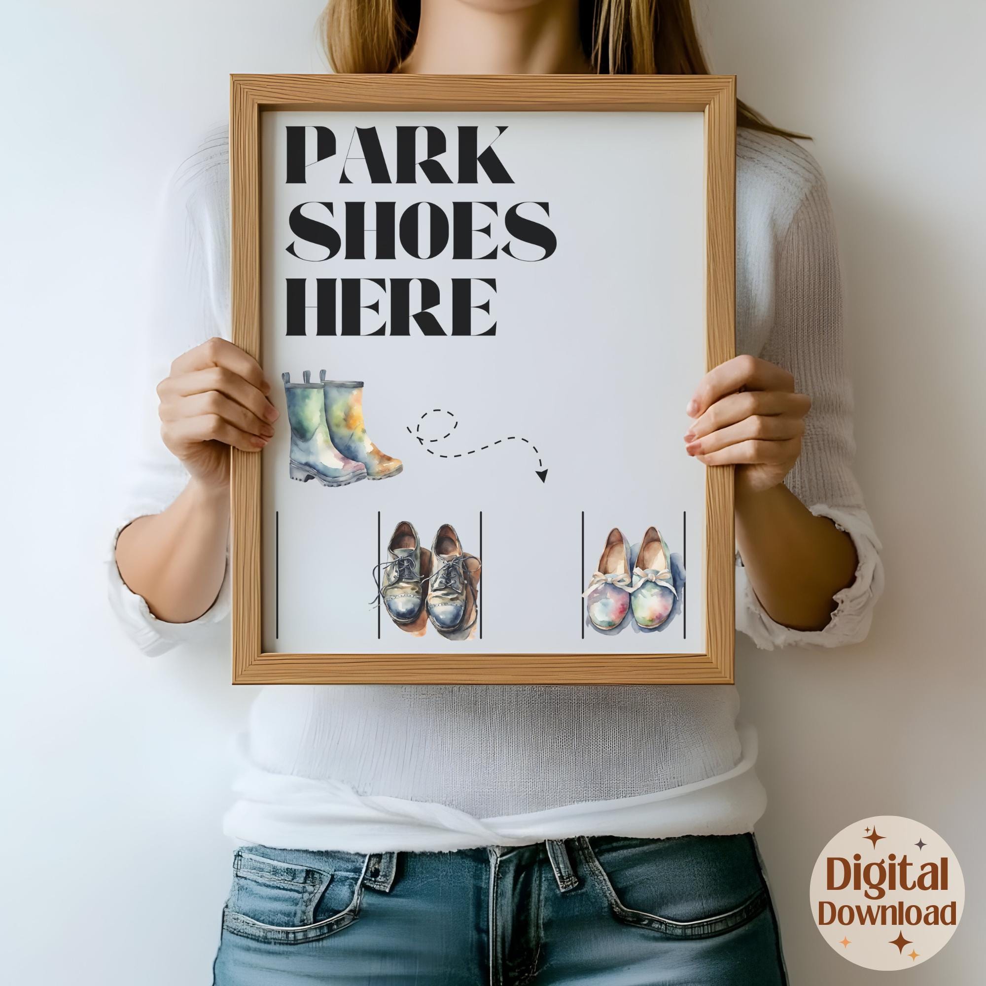 Printable Please Remove Shoes Sign , Digital Download Park Your Shoes ...
