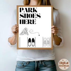 Printable Please Remove Shoes Sign , Digital Download Park Your Shoes ...