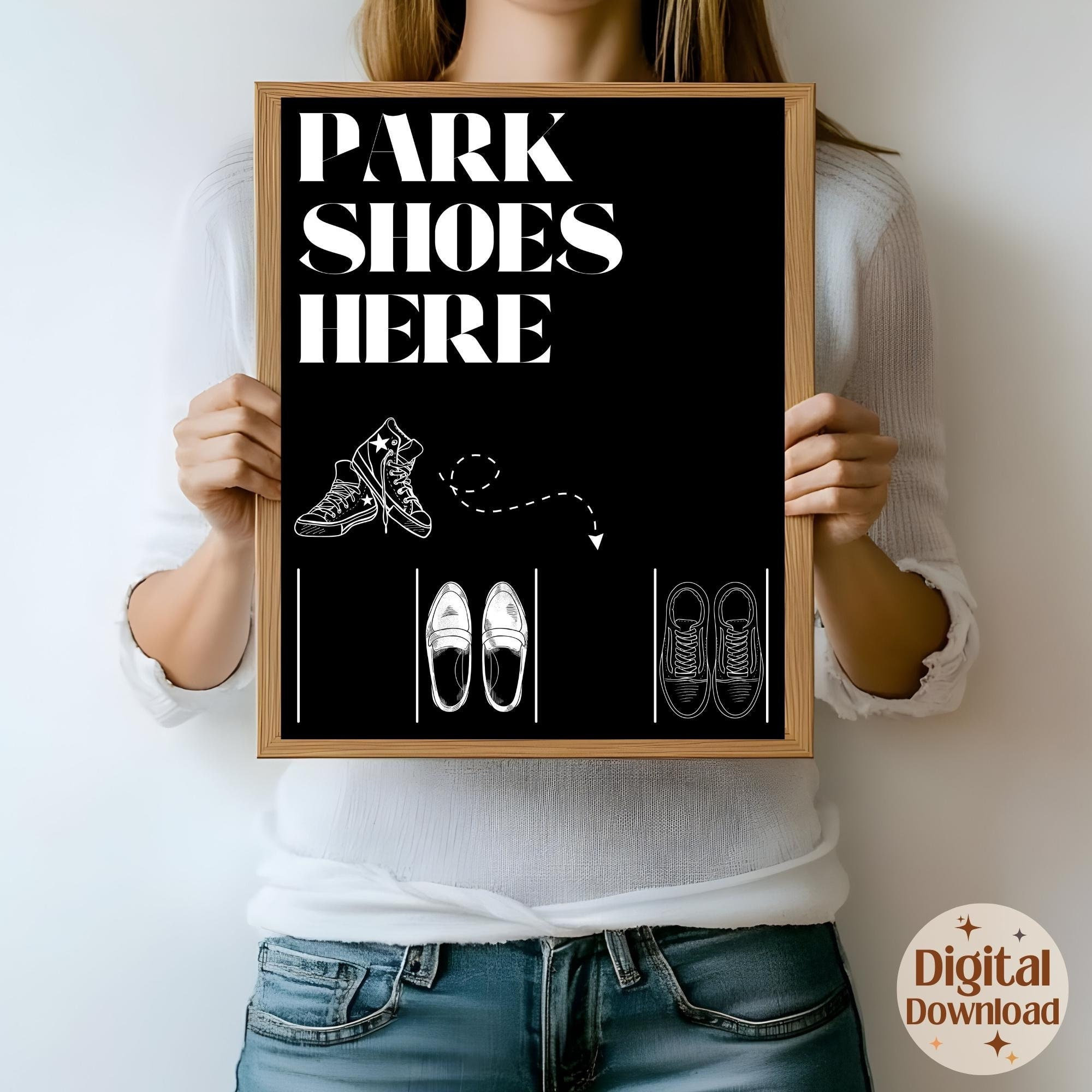 Printable Please Remove Shoes Sign , Digital Download Park Your Shoes ...