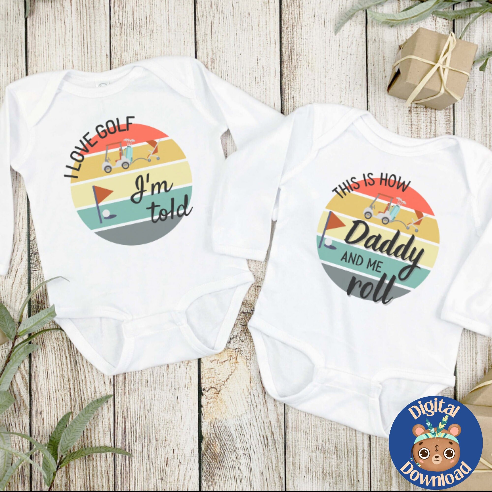 Golf Baby Digital Download PNG SVG , I Love Golf Im Told Instant ...