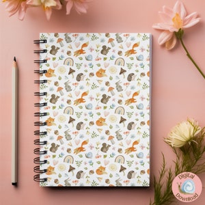 Printable Woodland Animals Seamless Pattern Design File for Sublimation Printing, Seamless ...