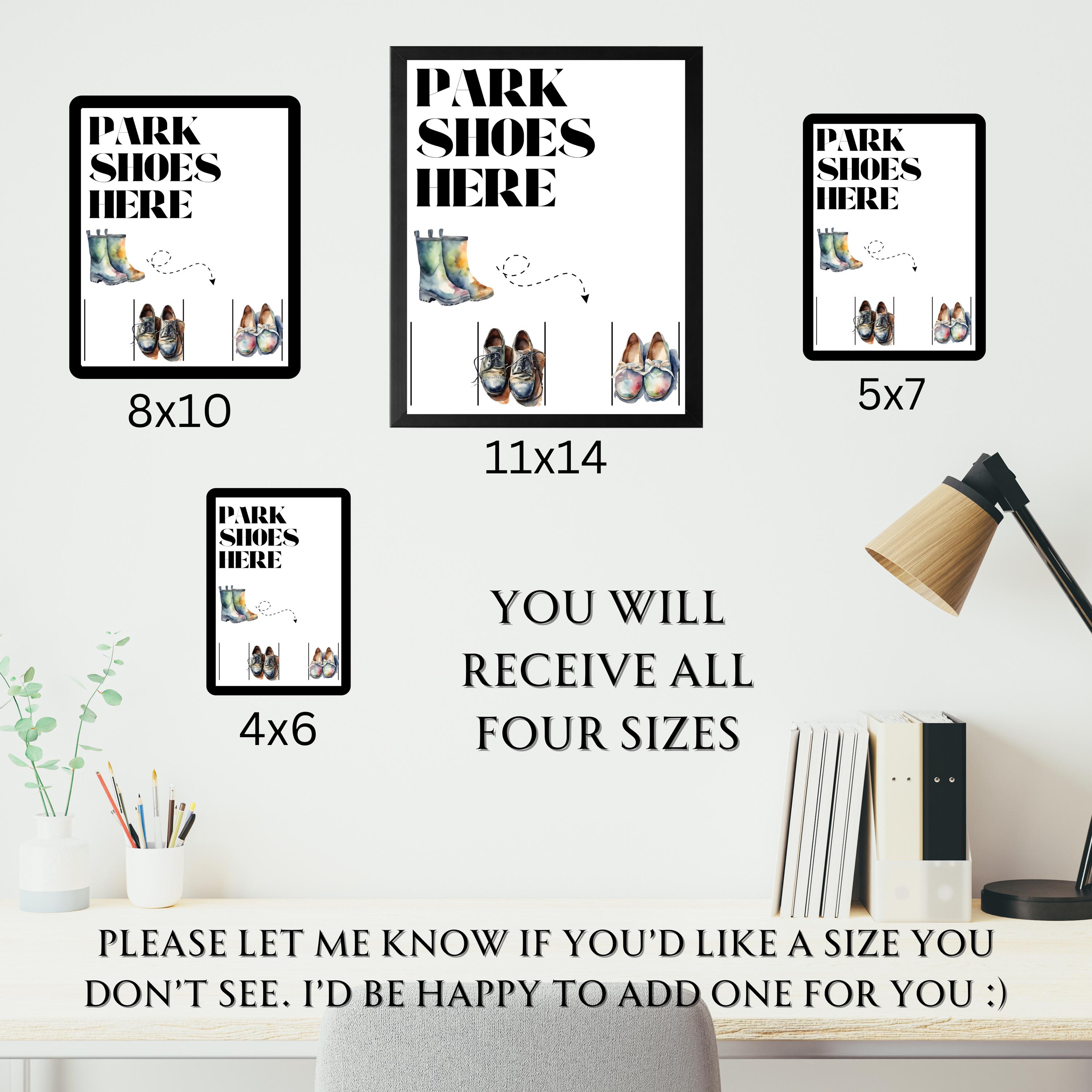 Printable Please Remove Shoes Sign , Digital Download Park Your Shoes ...