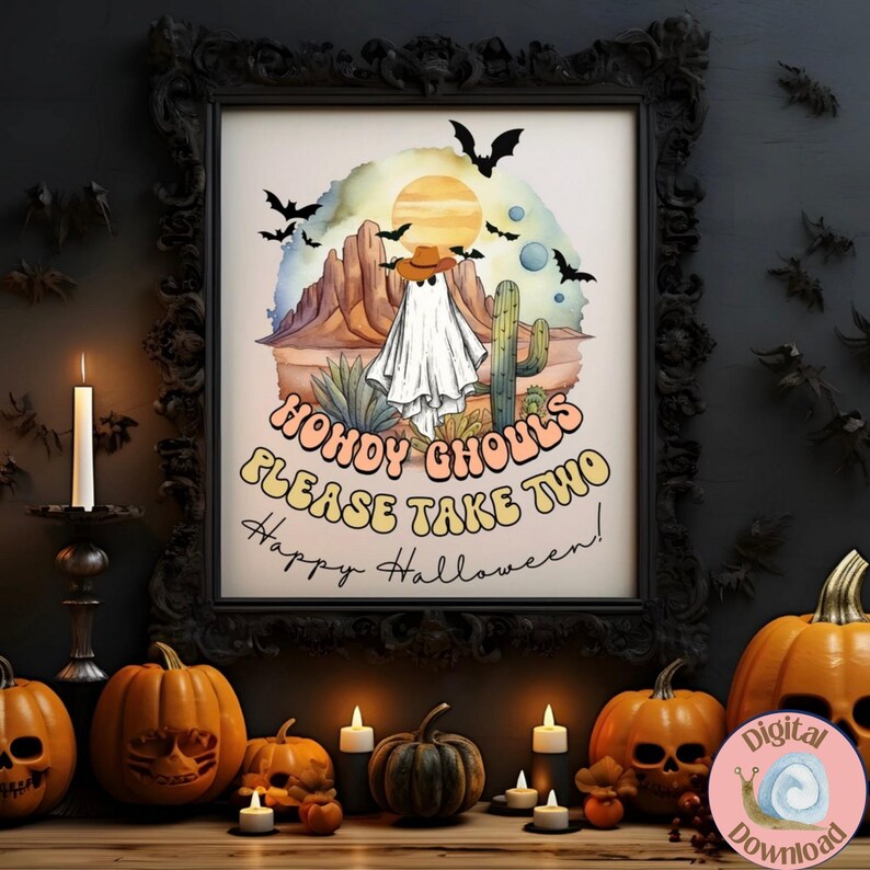 Please Take One Two Halloween Printable , Digital Download Trick or ...