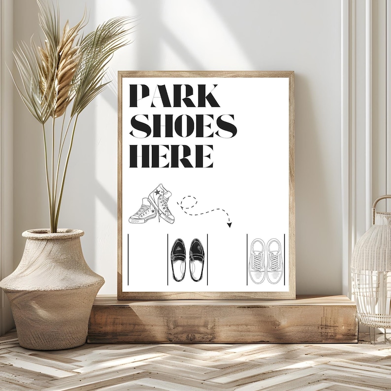 Printable Please Remove Shoes Sign , Digital Download Park Your Shoes ...