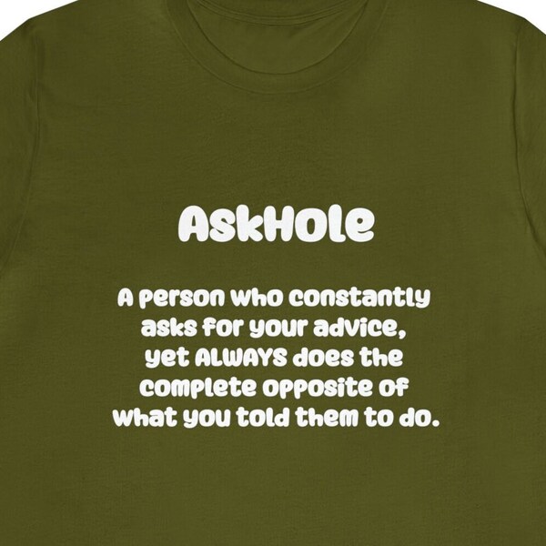Askhole Shirt - Etsy
