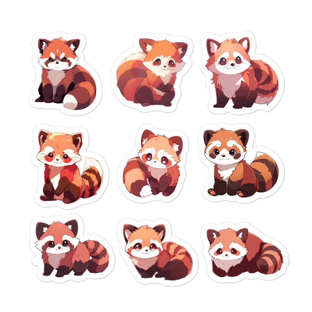 Red Panda Stickers Red Panda Art Red Panda Design - Etsy