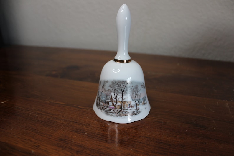 Vintage Avon Old Grist Mill Collectable Porcelain Bell. From Currier ...