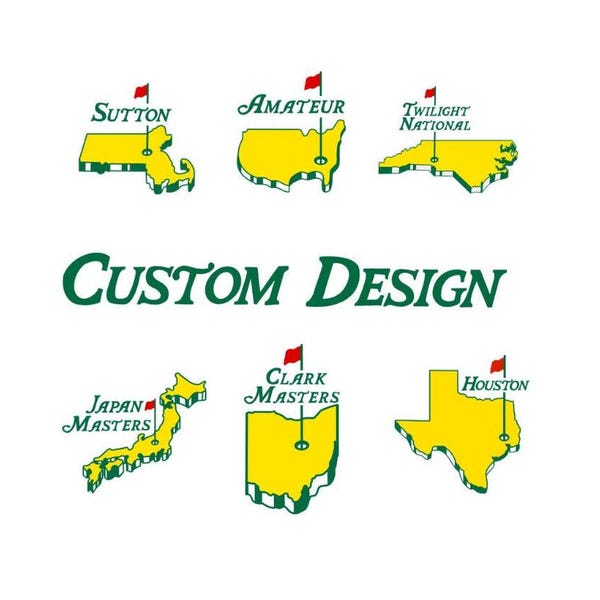 Louisiana Masters Golf Logo Downloadable PNG, SVG, and JPG Files - Etsy