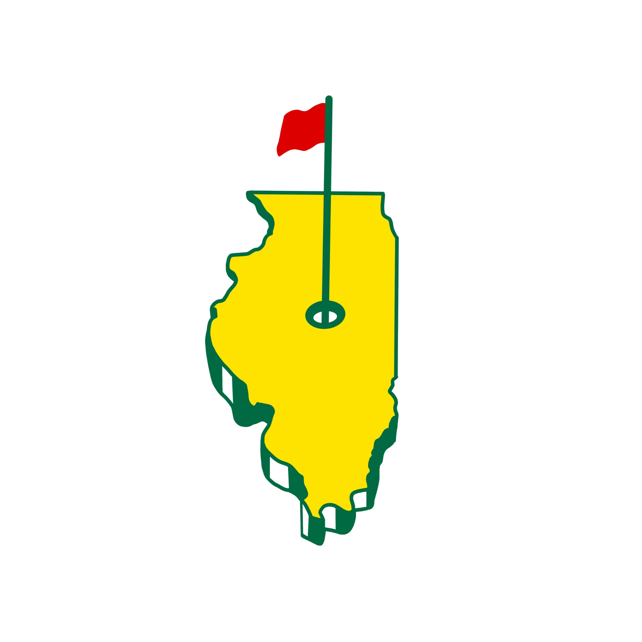 Illinois Masters Golf Logo Downloadable PNG, SVG, and JPG Files - Etsy