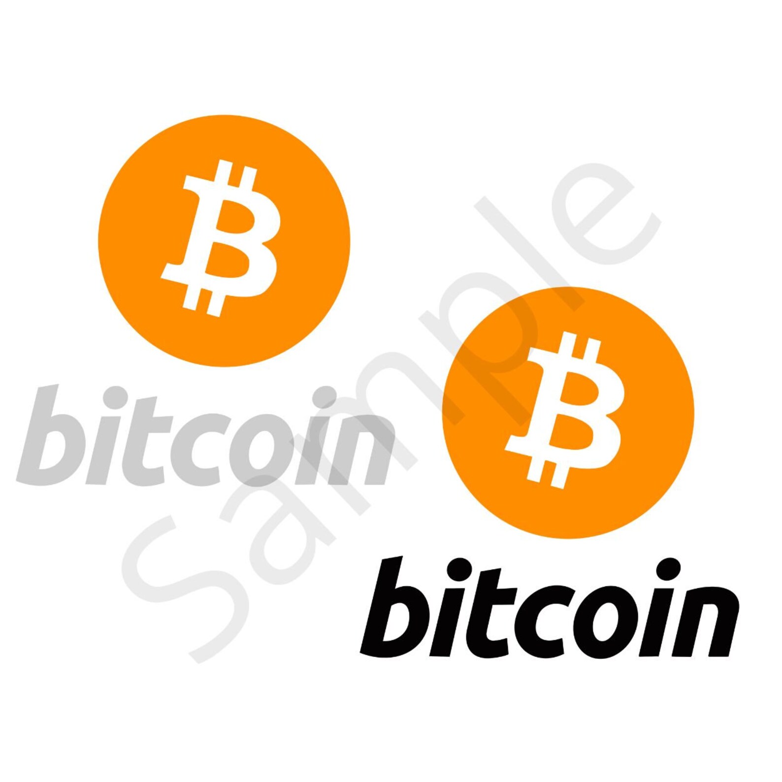 Bitcoin Clip Art | No Background | Digital Download | Cryptocurrency ...
