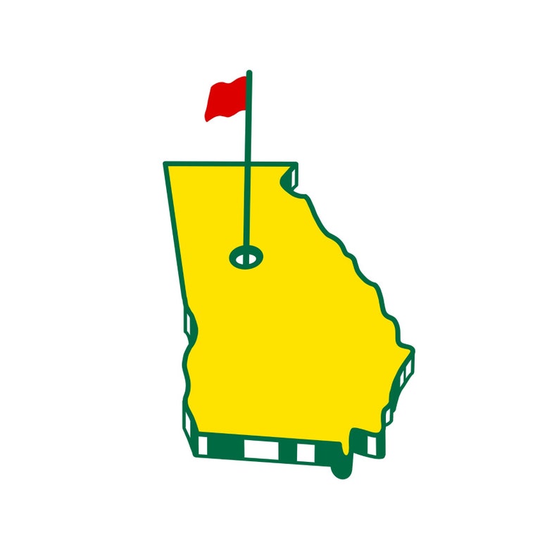 Georgia Masters Golf Logo Downloadable PNG, SVG, and JPG Files - Etsy