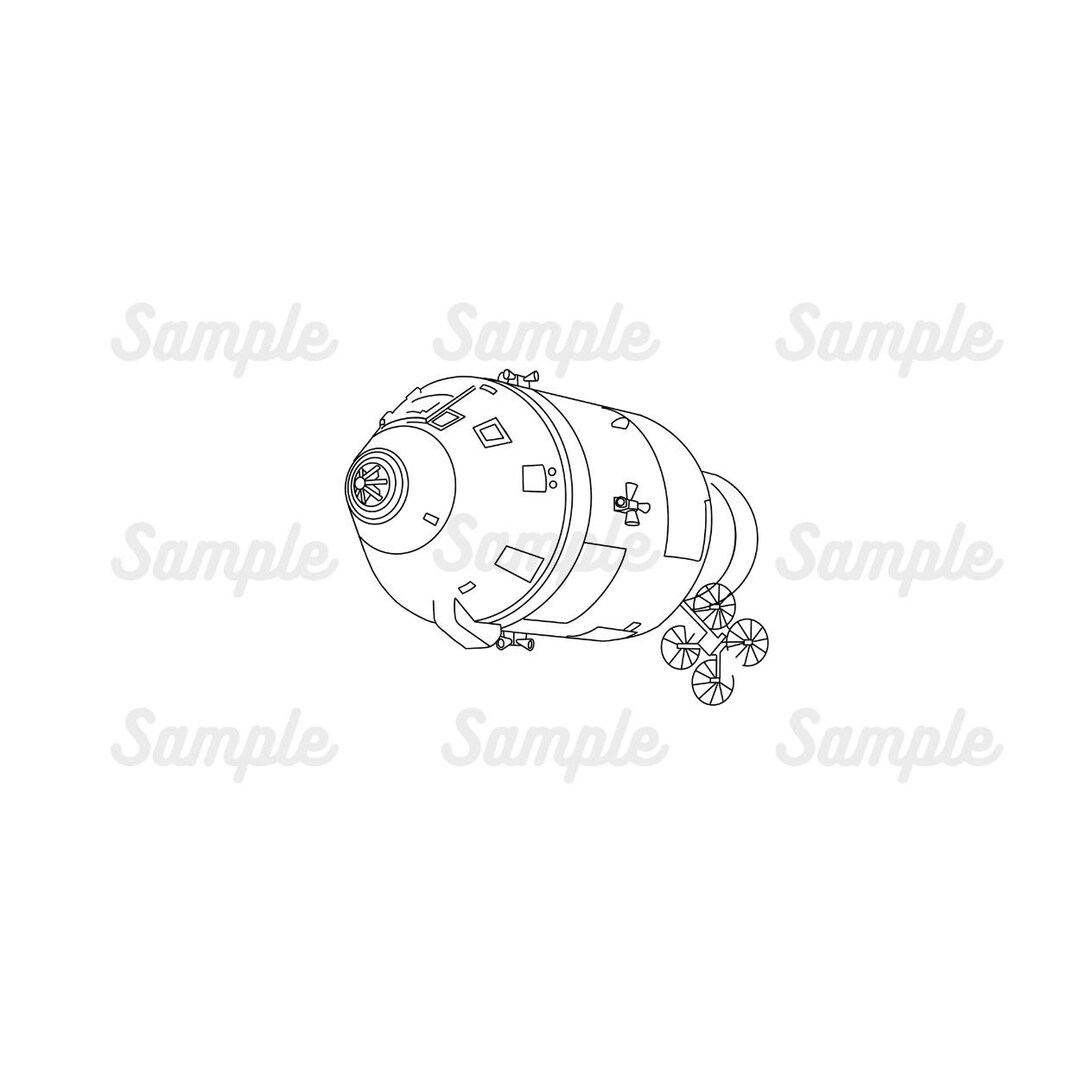 Command Module Apollo Spacecraft Digital Files Svg, Png, Eps, Dxf, Jpg ...