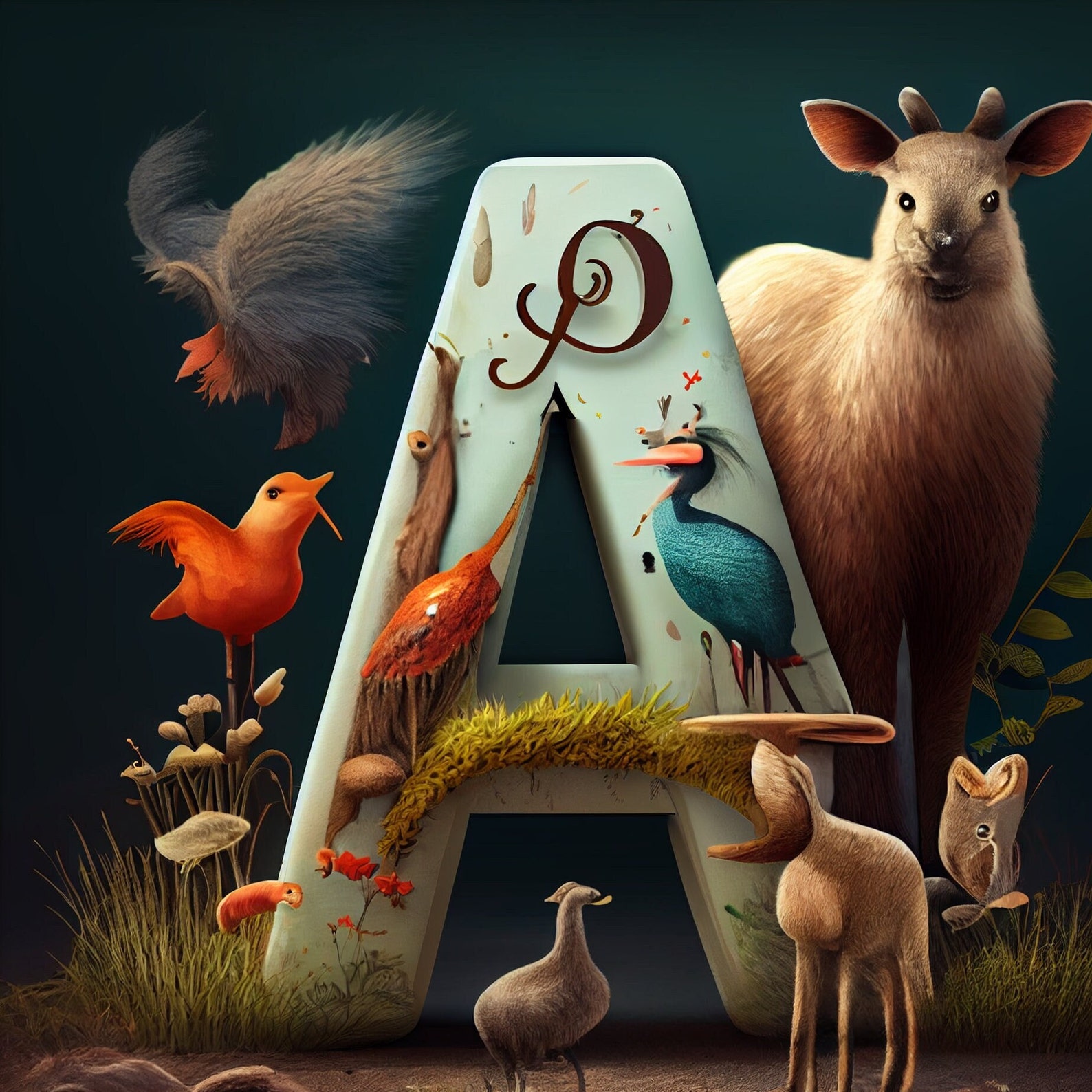 Printable Busy Book for Toddlers, ABC Animals Digital DIY Binder Book ...