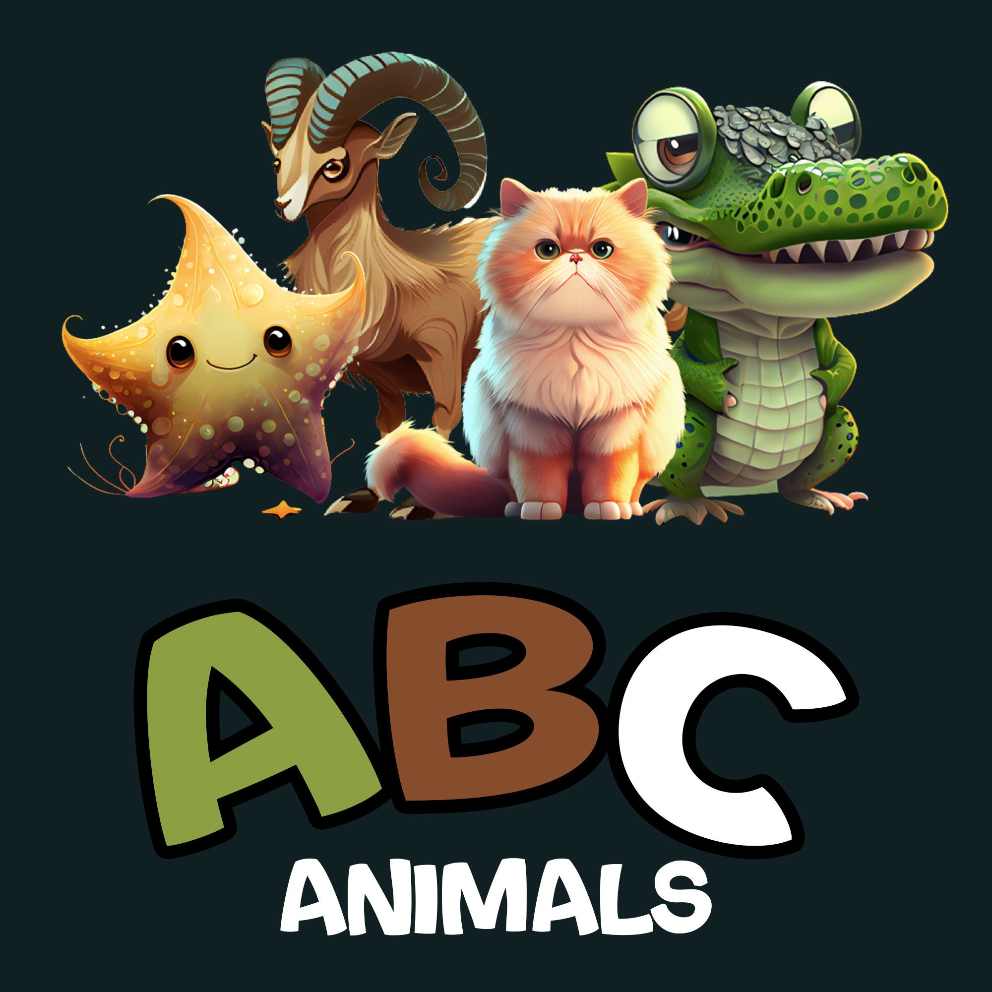 Printable Busy Book for Toddlers, ABC Animals Digital DIY Binder Book ...