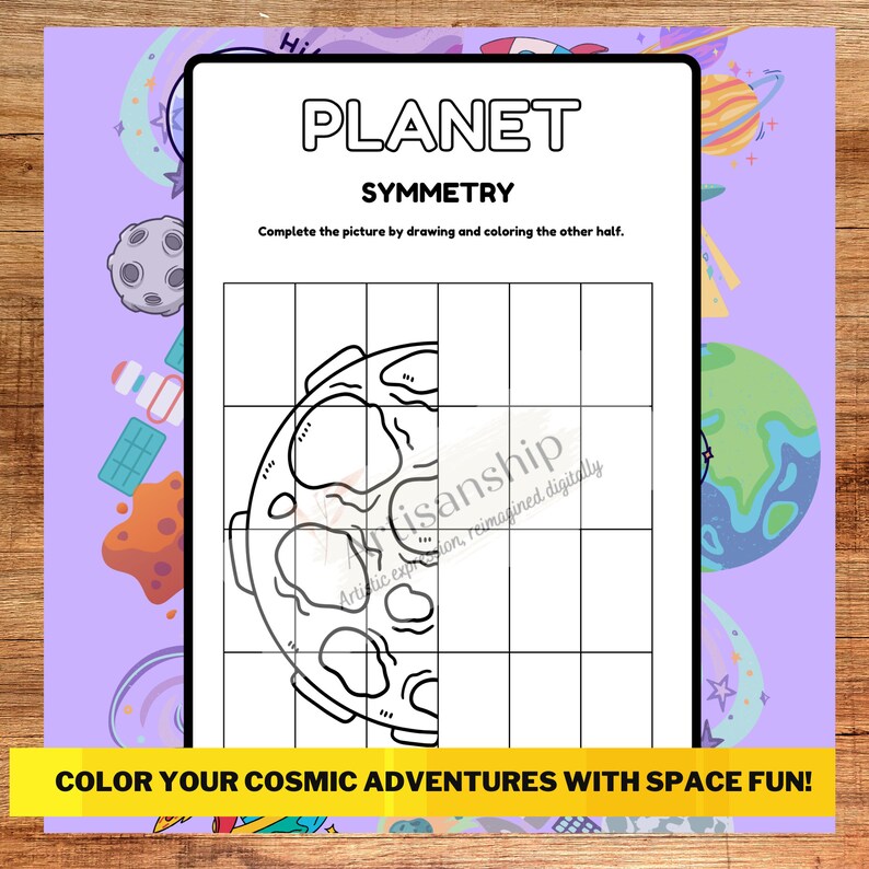 Space Activity Book for Kids - Printable PDF With Coloring Pages, Mazes ...