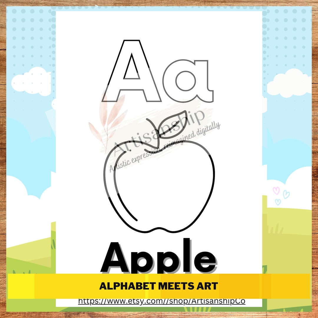 Colorful Abcs: Alphabet Coloring Book Coloring Book for Kids- Alphabet ...