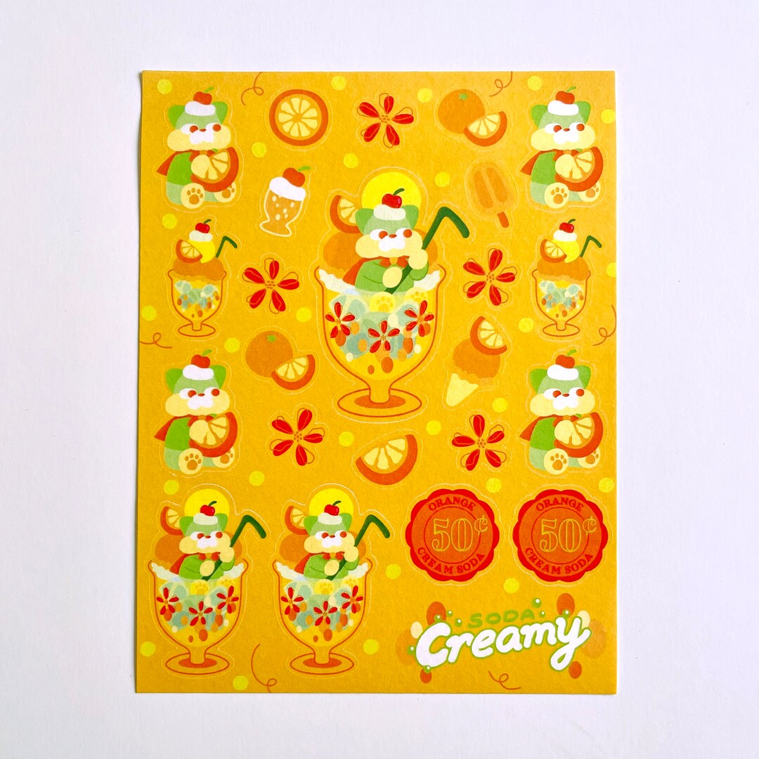 Soda Creamy Sticker Sheet - Etsy