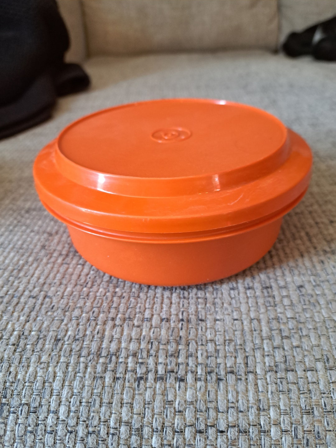 Vintage Orange Tupperware Dish - Etsy