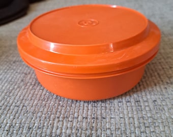 Vintage Orange Tupperware Canister Set - Etsy